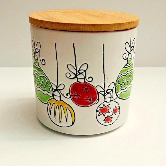 Blue Sky | Holiday | Blue Sky Retro Christmas Ornaments Small Canister ...